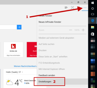 Anleitung: Startseite im Microsoft Edge Browser festlegen