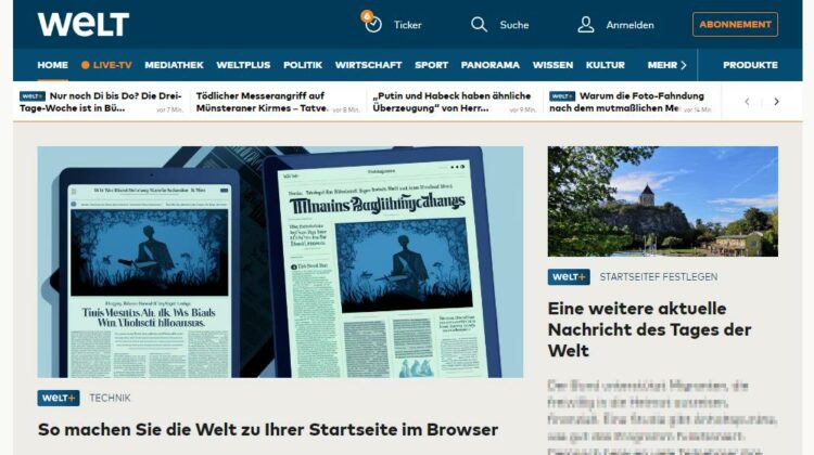 Anleitungen zum Einrichten einer Startseite im Browser